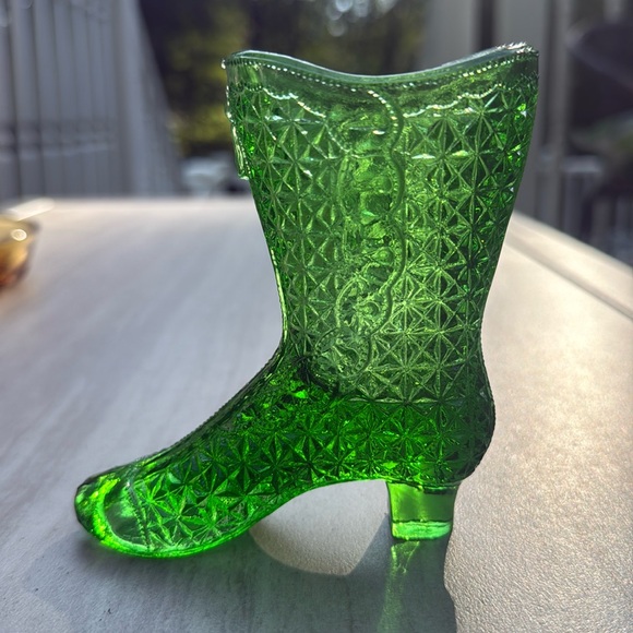 Other | Vintage 196 Fenton Glass Boot | Poshmark